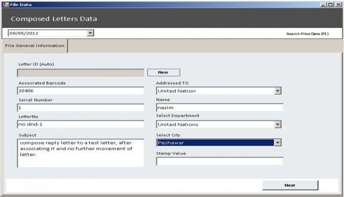 File Tracking System - National Software Developers