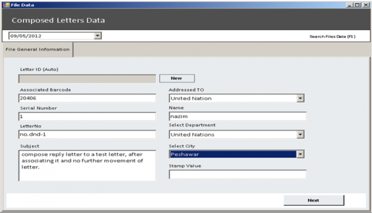 File Tracking System - National Software Developers
