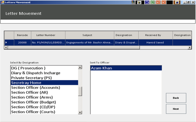 File Tracking System - National Software Developers